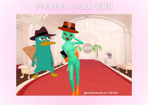 Perry The Platapus Dti Outfit 1st Place Dress To Impress Perry