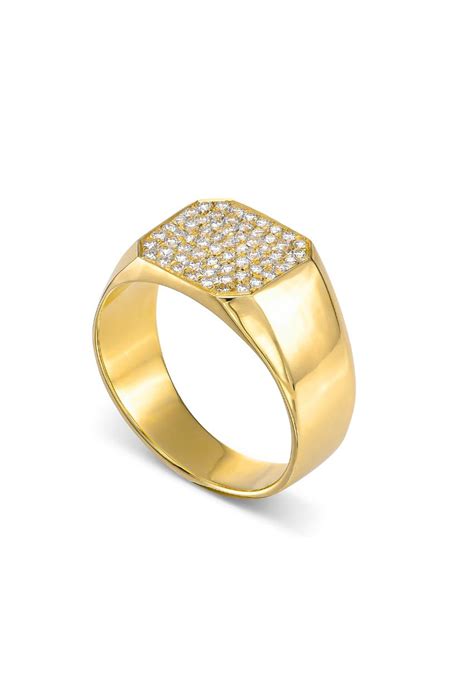 Mikey Pinky Ring With White Diamonds Sparkle Piece Benami