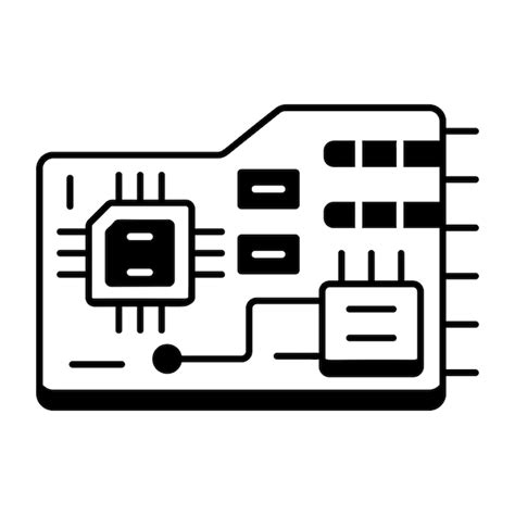 Premium Vector Hardware Components Line Icon