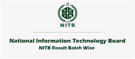 Nitb Result 2025 Batch 24 25 26 And 27 Pk