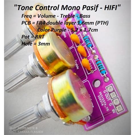 Jual Tone Control Mono Pasif Hifi 5 2 X 1 7 Shopee Indonesia