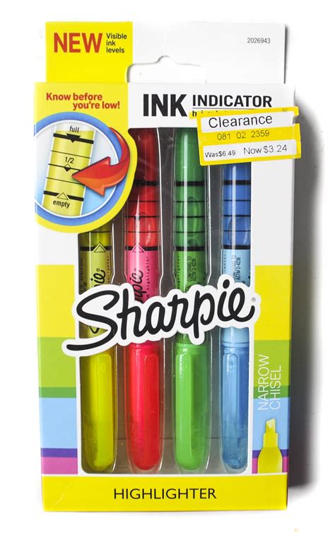 Sharpie Highlighter With Ink Indicator Jenny S Crayon Collection