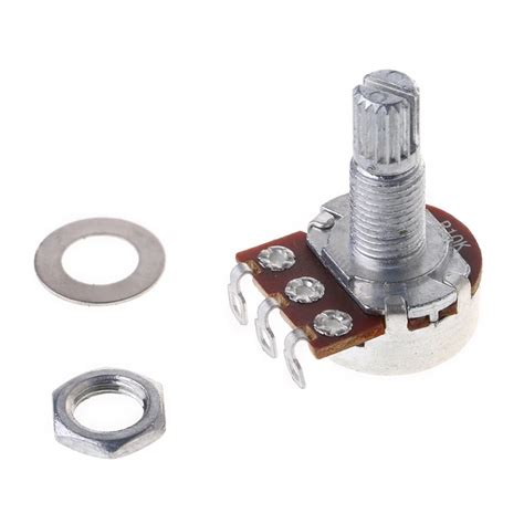 Pcs Set B K Electric Bass Guitar Potentiometer Pot Effect Pedal Mm Shaft Parts In Guitar