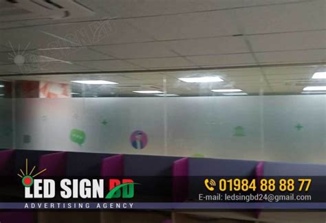 Frosted Glass Sticker Led Sign Bd Ltd