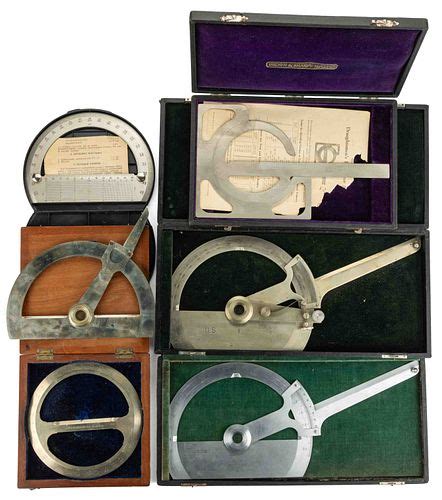 Assorted Protractors Lot Of Six Sold At Auction On 20th March