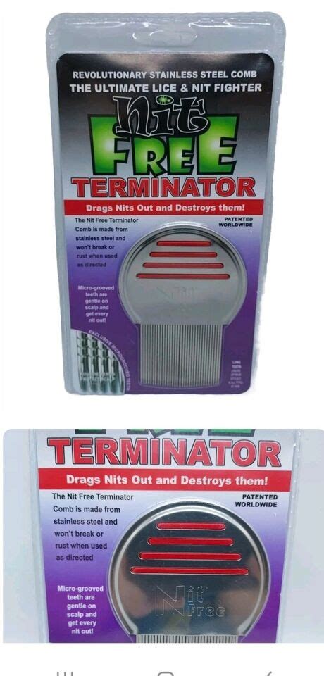 Original Design Nit Free Terminator Comb Rid Head Lice Uni Sex