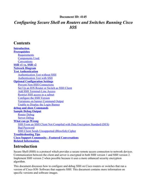 ccna security lab 9 enabling ssh and access to cisco ios