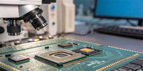 Exploring The Intricate Details Of Microprocessors Under A Microscope