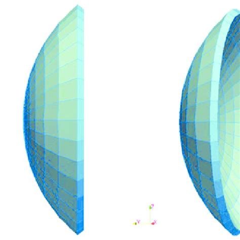 An Example Of A Finite Element FE Mesh Of The Cornea Using Hexahedral