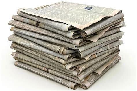 A Stack Of Yesterdays News Waiting For Tomorrows Headlines Premium AI