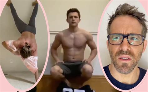 Tom Holland Jake Gyllenhaal Do Ridiculously Sexy Shirtless Challenge