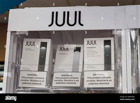 Kokomo Circa September 2019 Juul E Cigarette Display While E