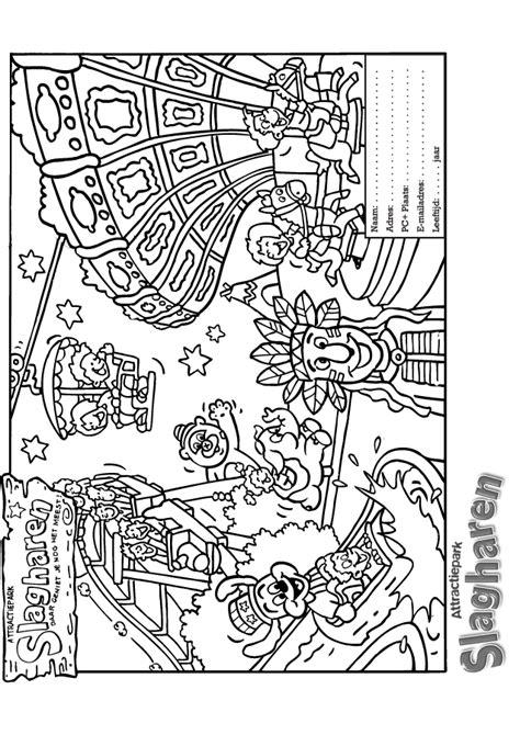 Amusement Park Coloring Pages