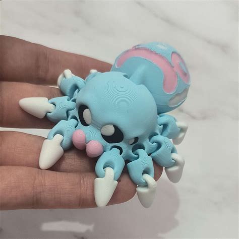 Flexi Toy Spider Stl And 3mf File Etsy
