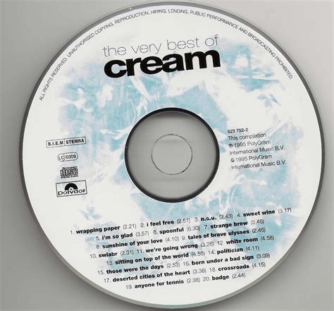 Se produkter som liknar Cream – The Very Best Of Cream på Tradera ...
