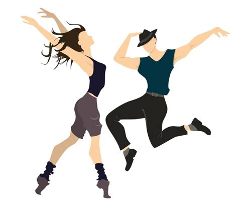 Vectores De Stock De Bailarines Ilustraciones De Bailarines Sin