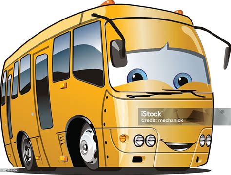 Cartoon School Bus Stok Vektör Sanatı And Otobüs‘nin Daha Fazla Görseli
