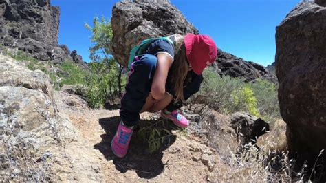 Piss Piss Travel Funny Girl Tourist Peeing In The Mountains Gran