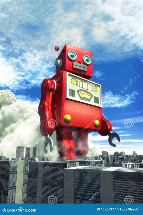 Robot Giant Tin Toy Stock Illustration Illustration Of Spaceship