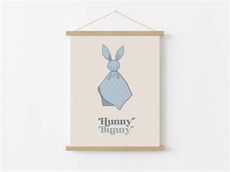 Hase Druck Hase Kinderzimmer Dekor Druckbare Osterdekor Blaue