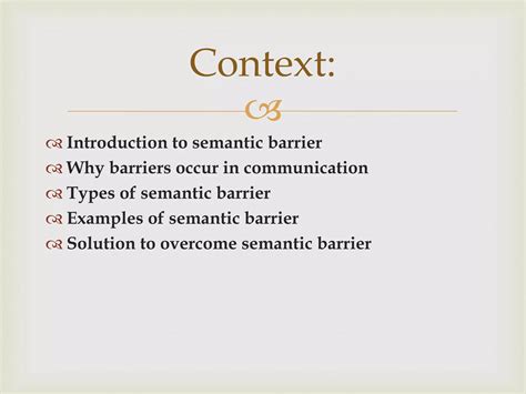 Semantic Barriers In Communication Pptx