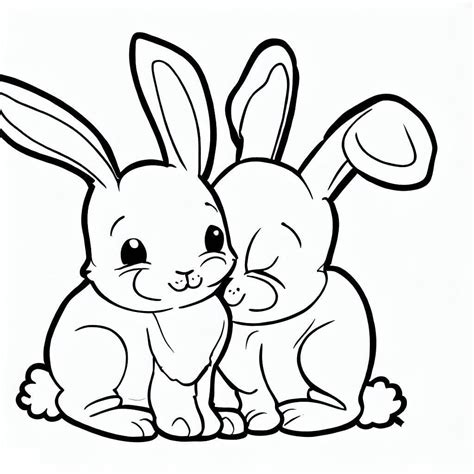 Desenhos De Coelhinhos Amigáveis Para Colorir E Imprimir Colorironlinecom