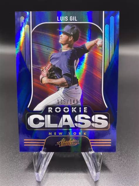 Luis Gil 2022 Insert Classe Baseball Rookie Spectre Bleu 149 Yankees