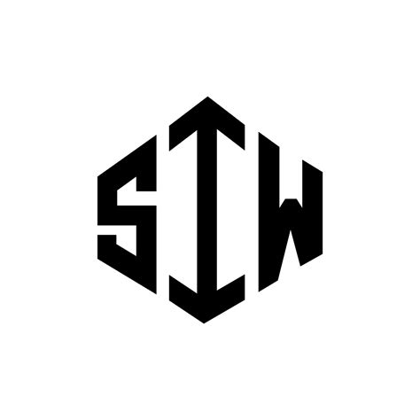 Siw Letter Logo Design With Polygon Shape Siw Polygon And Cube Shape
