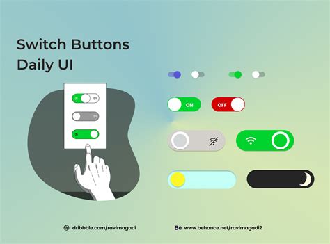 Switch Buttons Daily Ui By Ravi Magadi On Dribbble