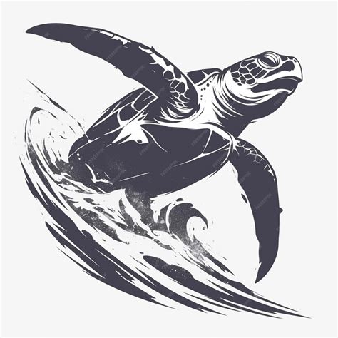 Premium Vector Leatherback Turtle Migrating Long Distances