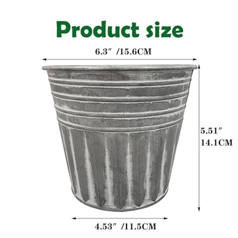 Rustic Metal Flower Pots Set House Plants Expert