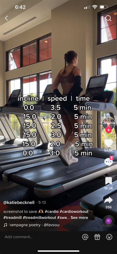 Cardio Workout To Try 💪💪 Cardio Workout Gym Treadmill Workout