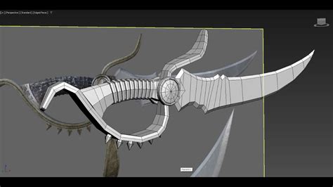 3ds Max 기초 해적칼 모델링2 Youtube