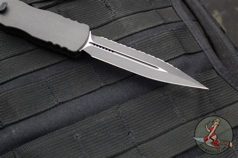Microtech Dirac Delta Otf Knife Double Edge Cerakote Dark Tungsten H