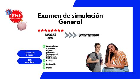 Examen de simulación BUAP muestra