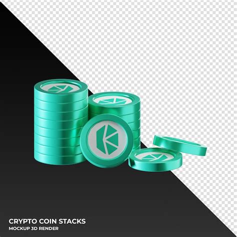 Premium Psd Kyber Network Crystal V2 Knc Coin Stacks Cryptocurrency