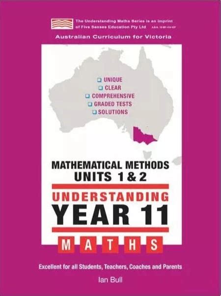 Understanding Maths Year 11 Mathematical Methods Units 1 And 2 Pre Sale