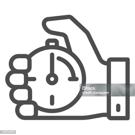 Bouton Du Chronomètre Icône Dactivation De La Ligne Concept De Tictac