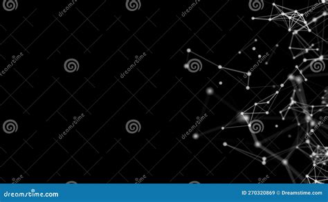 White Plexus On A Dark Background White Web Motion Design 4k White