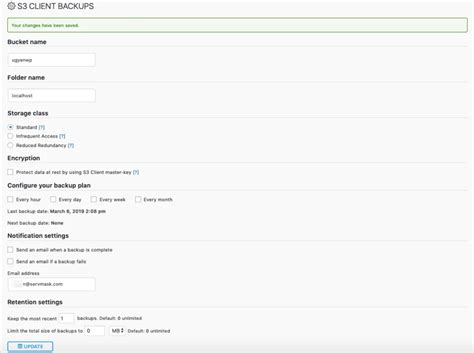 S3 Client Extension User Guide Servmask Helpdesk