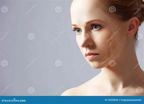 Beauty Concept Rejuvenation Renewal Skin Care Skin Problems Stock