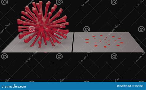 3d Object Interacting With 2d Plane 3d Render Illustration View 2