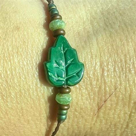 Rustic Green Czech Glass Dangle Earrings Boho Chic Drop Earrings Hippie