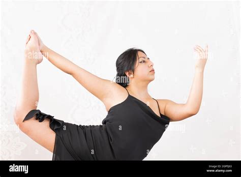 Young Woman Practicing Dance Steps To Develop Her Talent And To Become A Professional Dancer