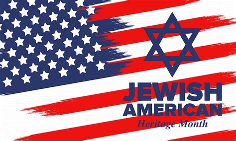 Jewish American Heritage Month In United States Star Of David Israel