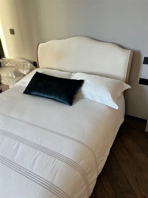 Loaf Coco Whitewashed Oak King Bed With Cream Headboard £822 68 Picclick Uk