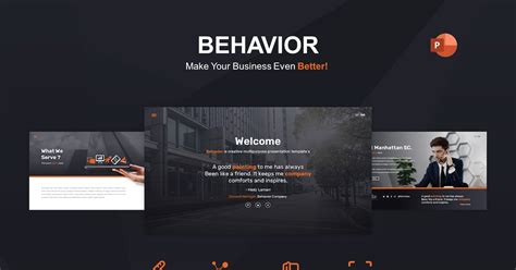 Поведение Многоцелевой шаблон Powerpoint Шаблоны презентаций Включая