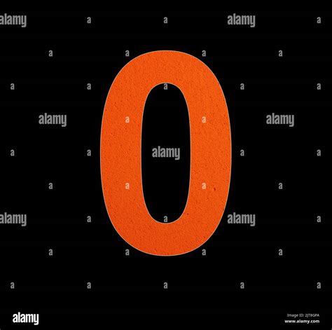 Number 0 Zero Digit On Foamy Rubber Background Stock Photo Alamy