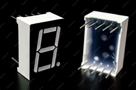 Indicadores De Siete Segmentos Sobre Un Fondo Negro Imagen De Fondo