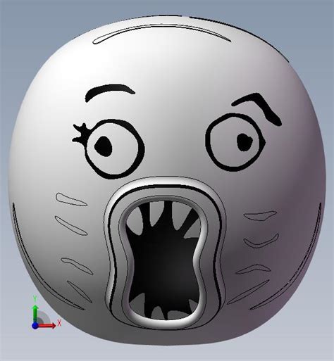王尼玛头套solidworks 2012模型图纸免费下载 懒石网